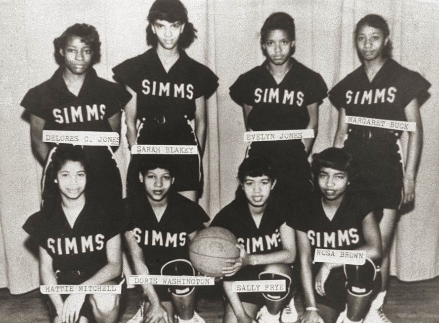 1950s Girls' Basketball Team · Celebrating Simms